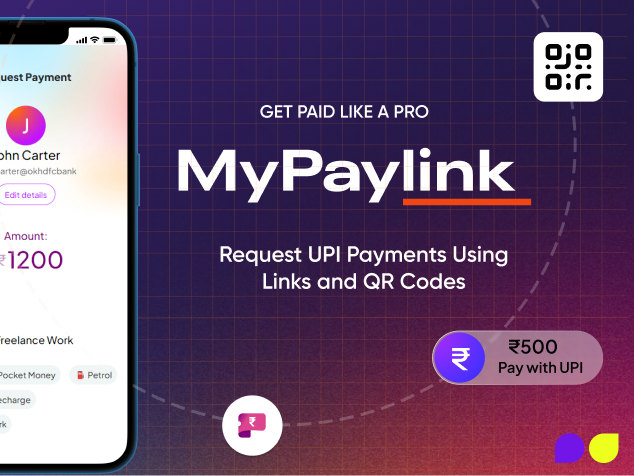 MyPaylink - Create UPI links & QR code for free